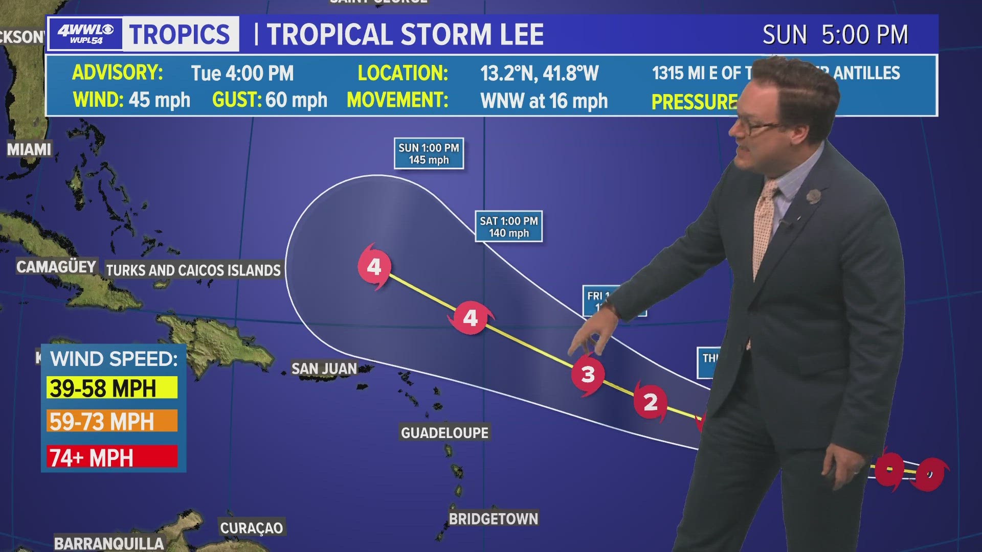 Tropical Storm Lee forms in Atlantic Ocean | cbs8.com