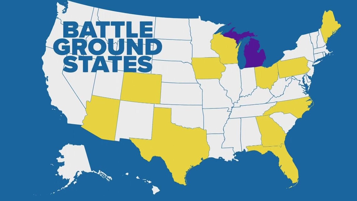 Battleground states and the election | cbs8.com